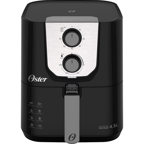 Fritadeira Elétrica Sem Óleo Oster Black Perform 4,5L OFRT510 220V 328524718-3P