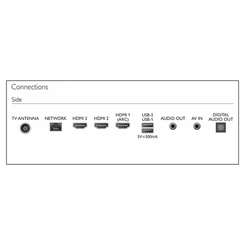 Smart TV 70 Philips 4K 70PUG7019 Preto