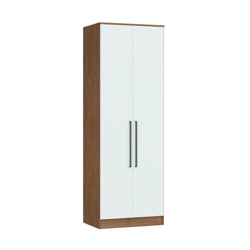 Guarda-Roupa Castro Requinte 7220M1 2 Portas Macadâmia/Branco Line SE