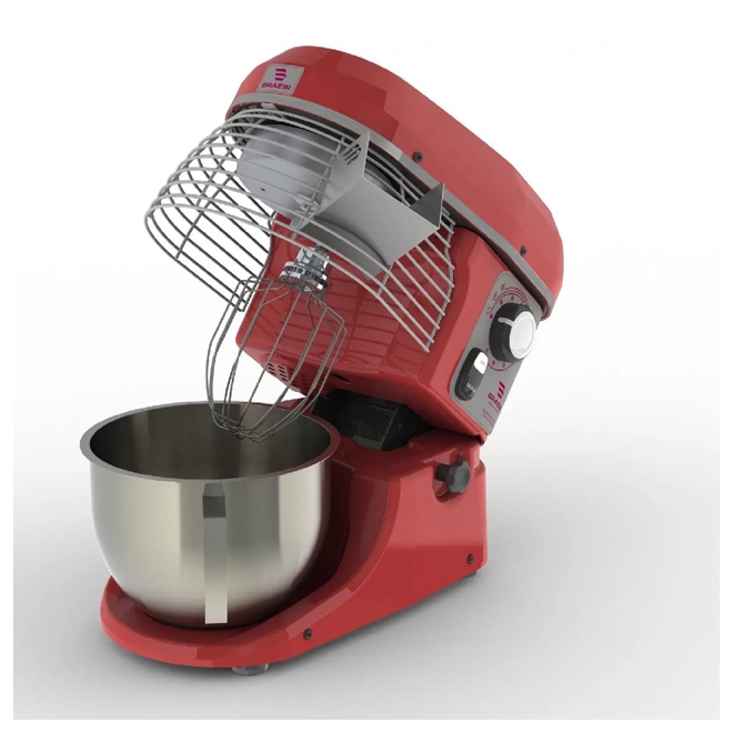 Batedeira Planetaria Braesi Industrial 10 Vel 800W Verm