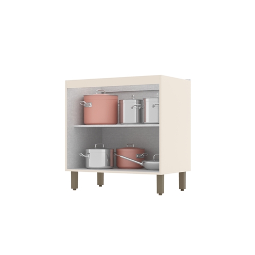 Balcão 80CM Henn 2 Portas Connect C64-139 Off White SE