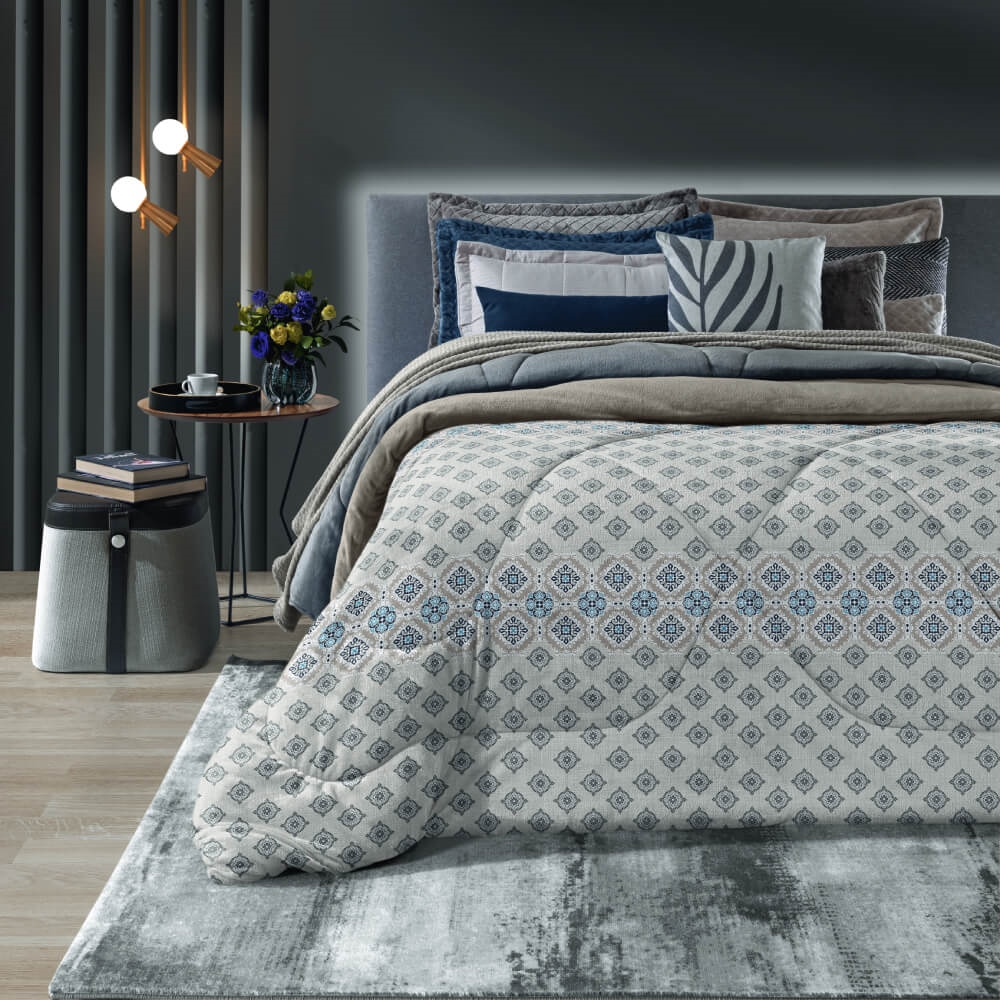 Edredom Hedrons c/bo Versalhes Sortido Casal