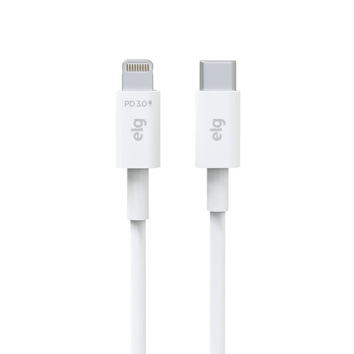 Cabo USB-C para Lightning 8 Pinos 3A 20W 1 Metro L810PD ELG Branco