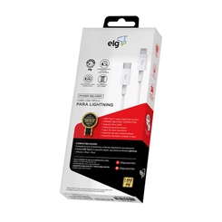 Cabo USB-C para Lightning 8 Pinos 3A 20W 1 Metro L810PD ELG Branco