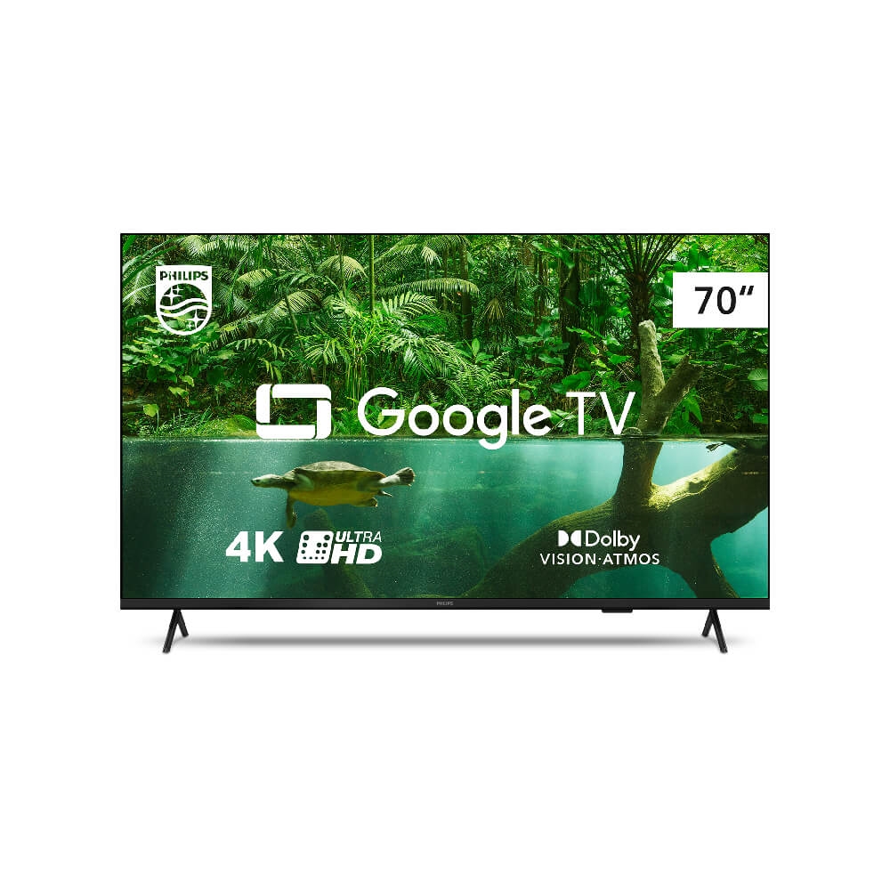 Smart TV 70” Philips 4K DLED 70PUG7408/78 Preto Bivolt